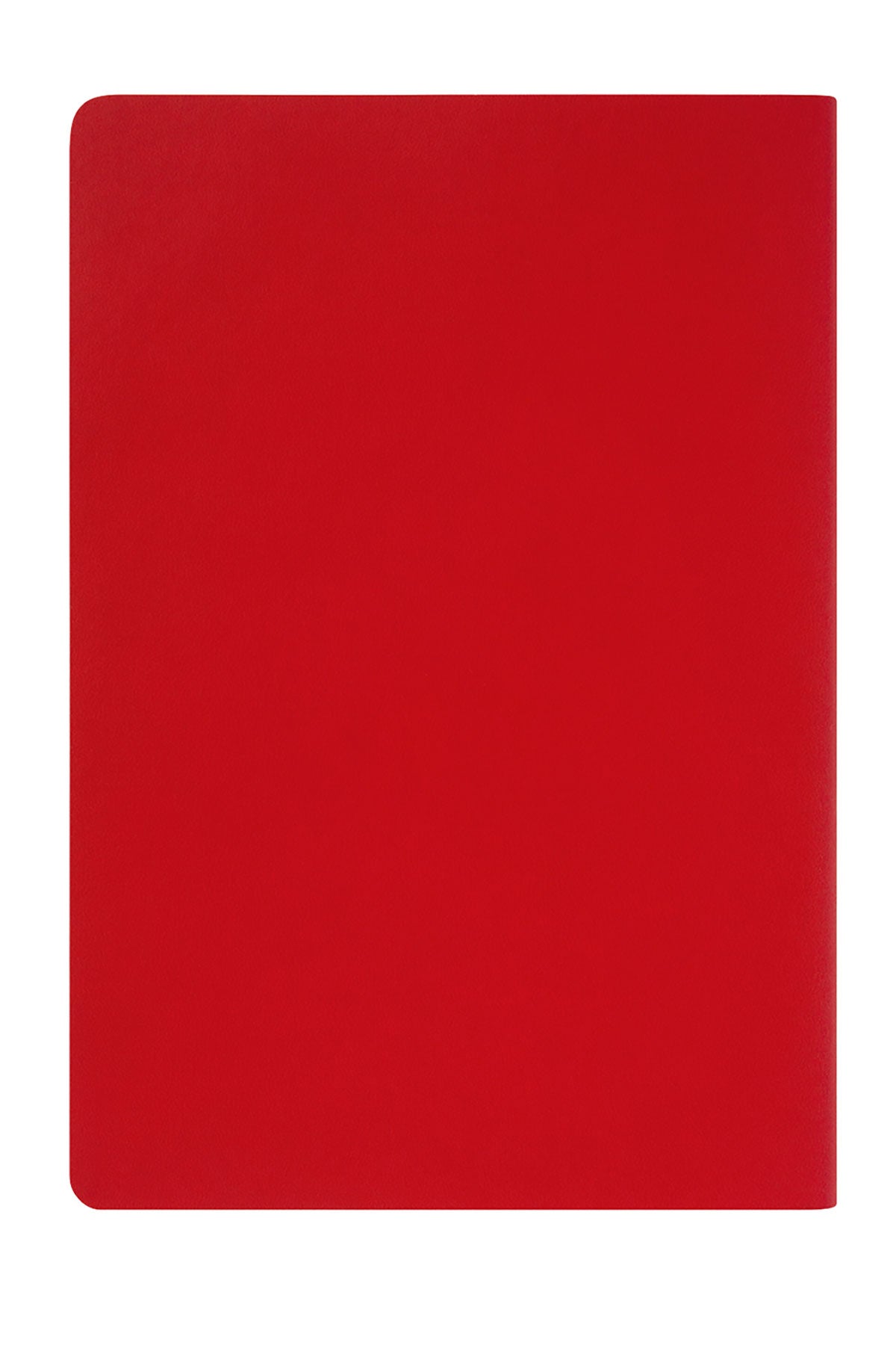 Branded Prime Line Flex Recycled Paper Notebooks, Red