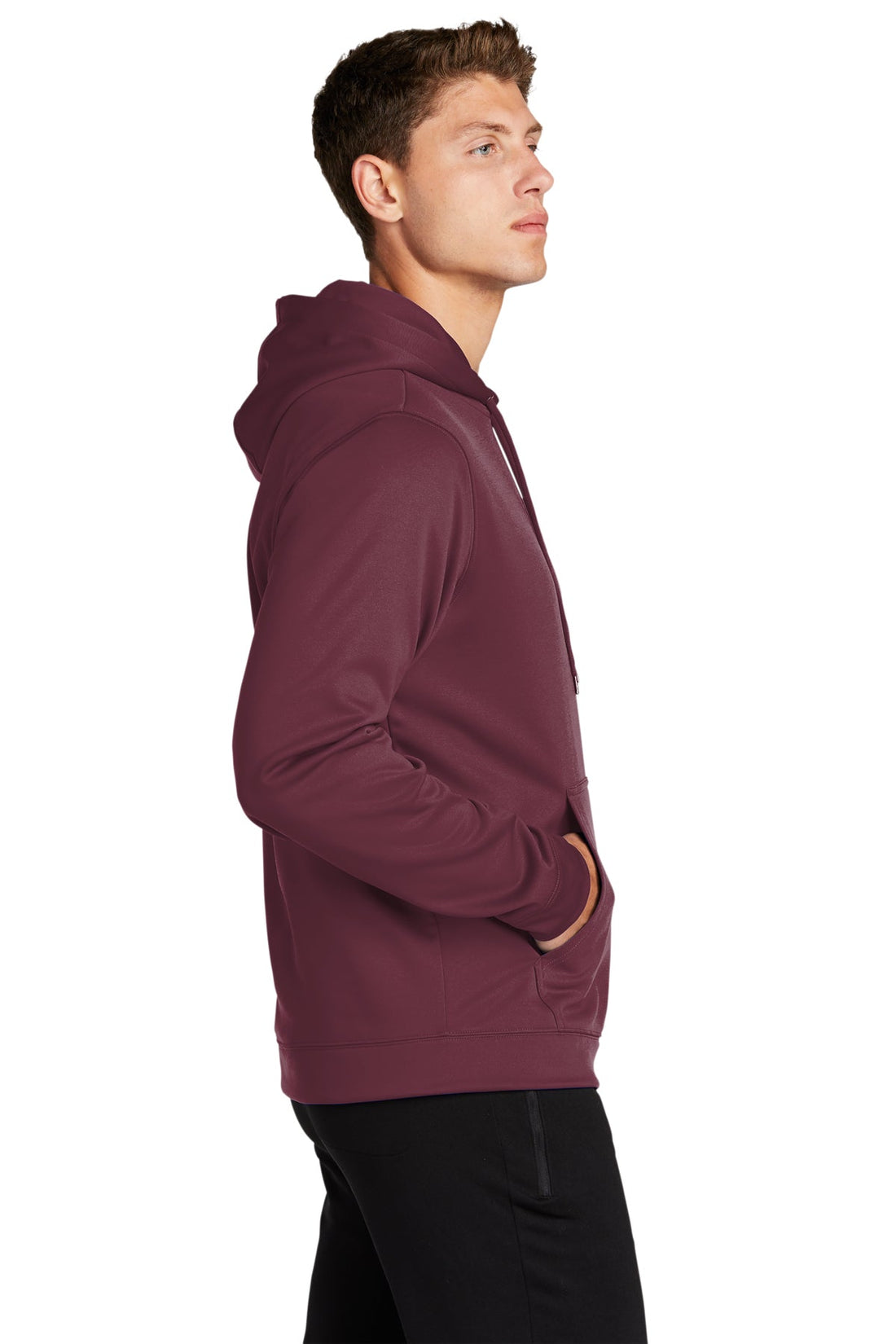 Custom Sport-Tek Fleece Hooded Pullover F244 Maroon